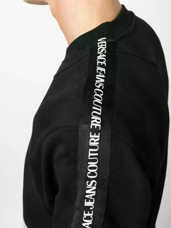 Versace Logo-tape Colour-block Sweatshirt