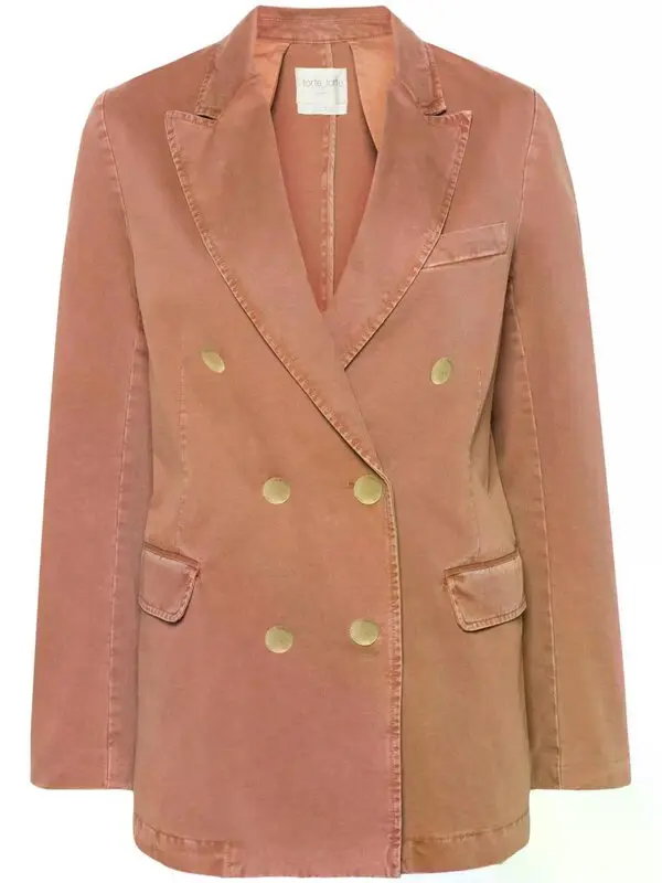 FORTE_FORTE Peak-lapels Double-breasted Blazer