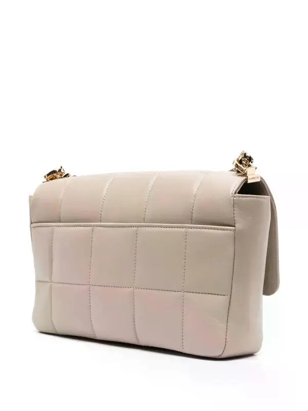 Dsquared2 Quilted Shoulder Bag With Chain Strap And Logo Plaque