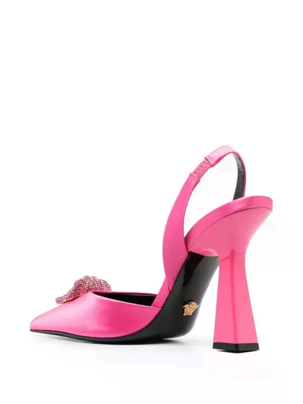 Versace La Medusa 105mm Slingback Pumps