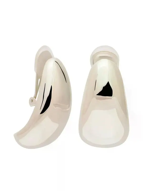 KENNETH JAY LANE Polished-finish Clip-on Earrings - Silver