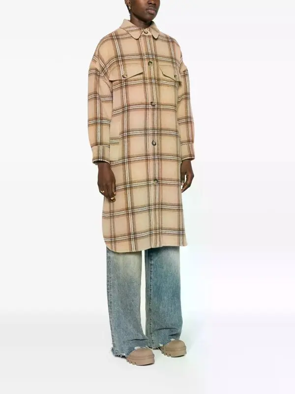 Isabel Marant Étoile Fontizia Checked Midi Coat