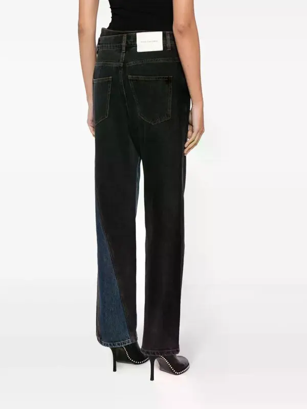 FENG CHEN WANG Asymmetric Rise Straight Leg Jeans