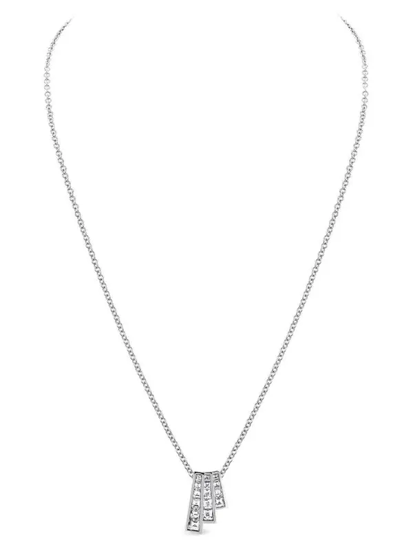 PRAGNELL 18kt White Gold Manhattan Diamond Necklace - Silver