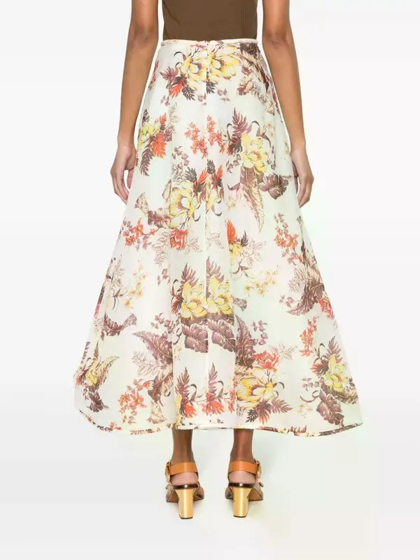 Zimmermann Matchmaker Floral-print A-line Skirt
