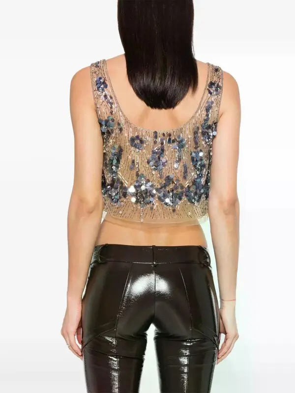 Alberta Ferretti Bead-embellished Top