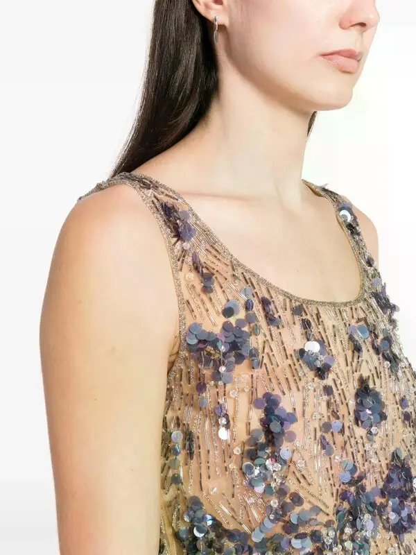 Alberta Ferretti Bead-embellished Top