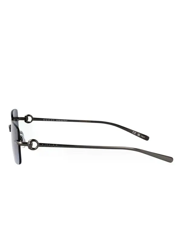 Gucci Rimless Rectangle-frame Sunglasses