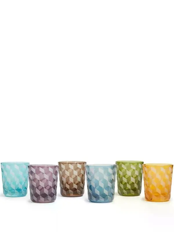 POLSPOTTEN Blocks Tumblers - Blue