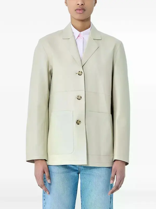 TOTEME Single-breasted Leather Blazer