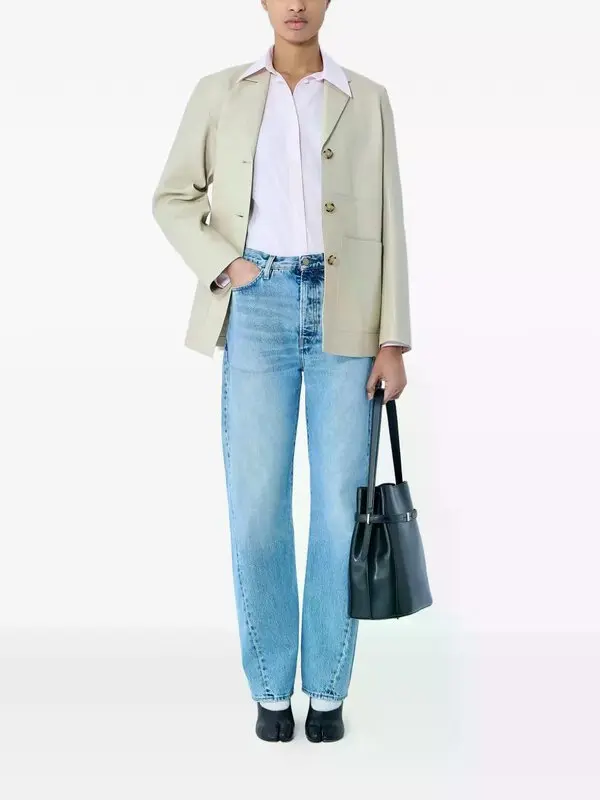TOTEME Single-breasted Leather Blazer