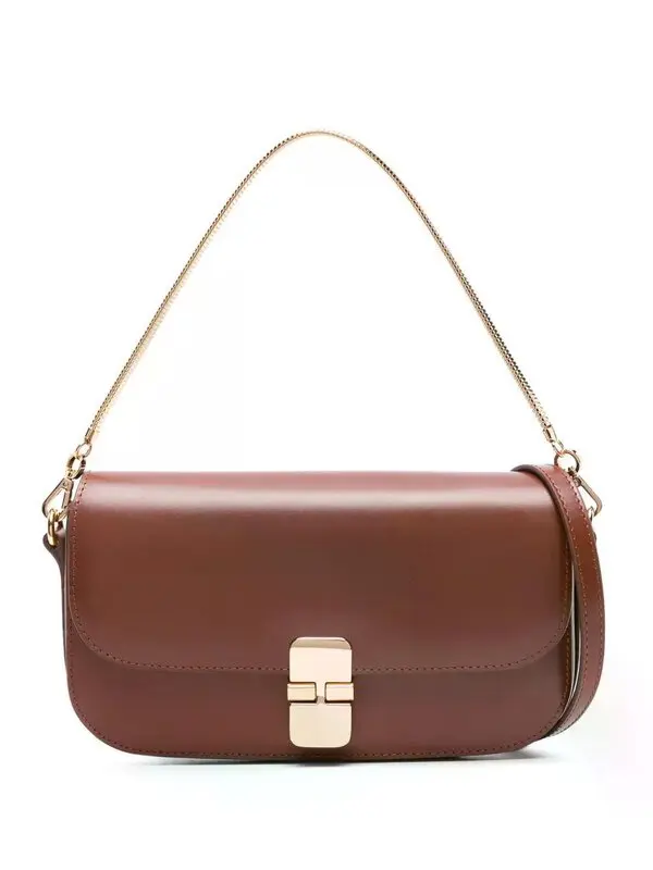 A.p.c. Grace Chaine Leather Clutch Bag