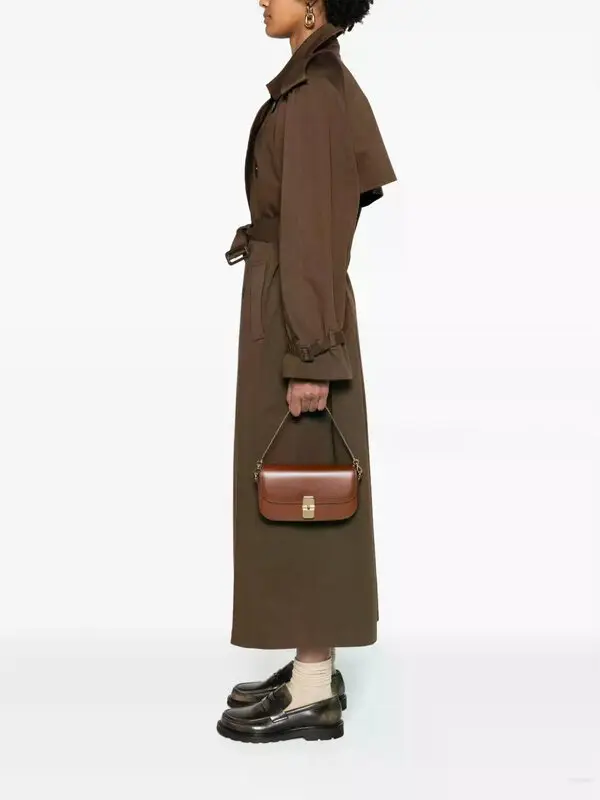 A.p.c. Grace Chaine Leather Clutch Bag