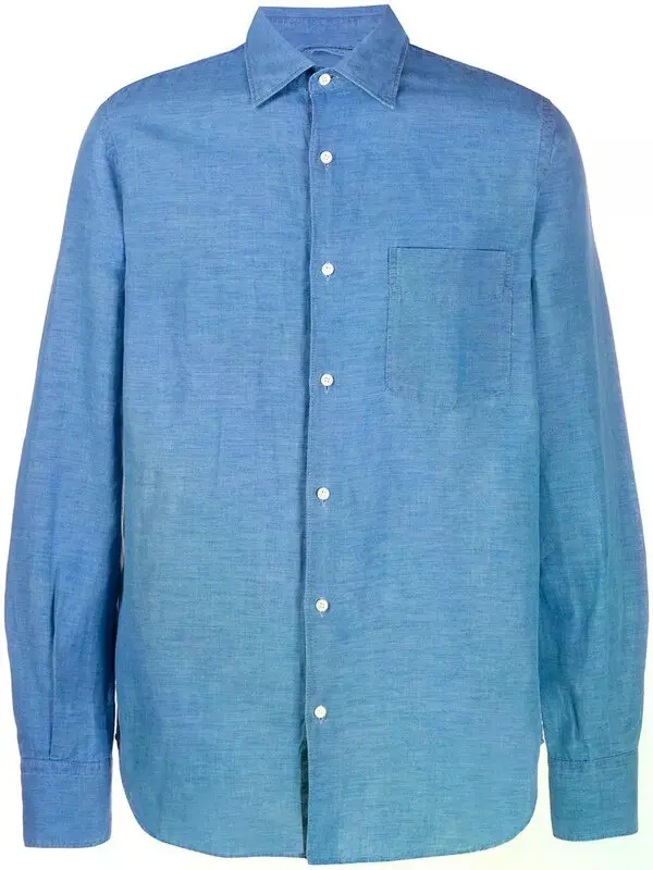 Aspesi Plain Button-up Long Sleeve Shirt