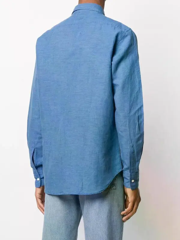 Aspesi Plain Button-up Long Sleeve Shirt