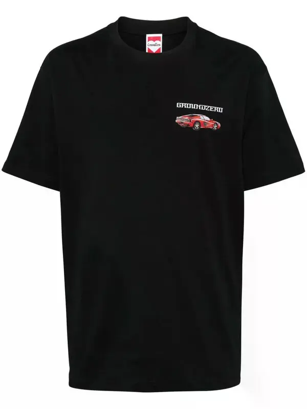 GROUND ZERO Logo-print Cotton T-shirt