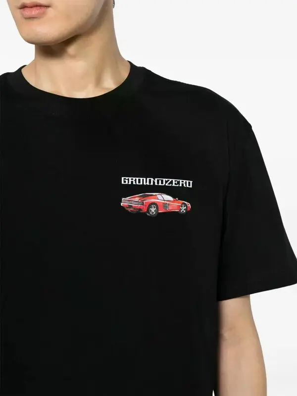 GROUND ZERO Logo-print Cotton T-shirt