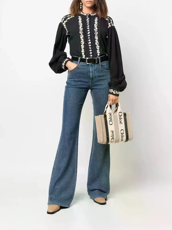 Chloé Woody Logo-strap Tote Bag - Neutrals