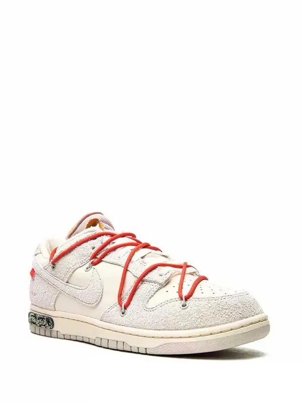 Nike X Off White Dunk Low Lot 33 Sneakers - Neutrals