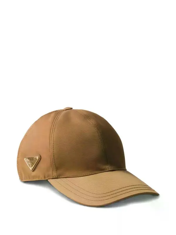 Prada Logo-triangle Baseball Cap - Brown