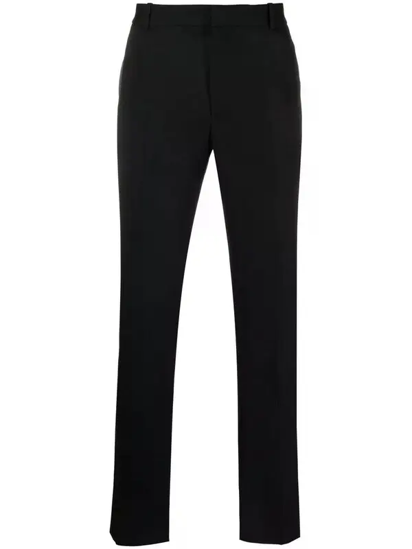 Alexander McQueen Straight-leg Tailored Trousers - Black