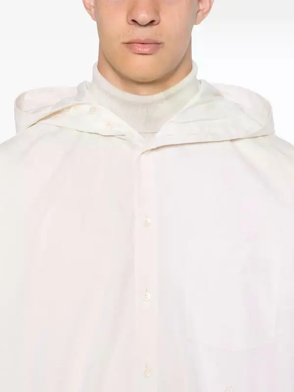 Helmut Lang Hooded Poplin Shirt