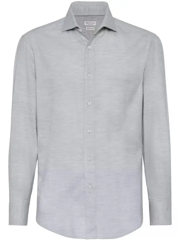 Brunello Cucinelli Plain Long-sleeve Shirt