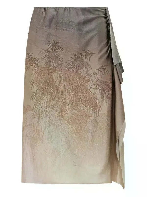 PIERRE-LOUIS MASCIA Stretch-silk Skirt