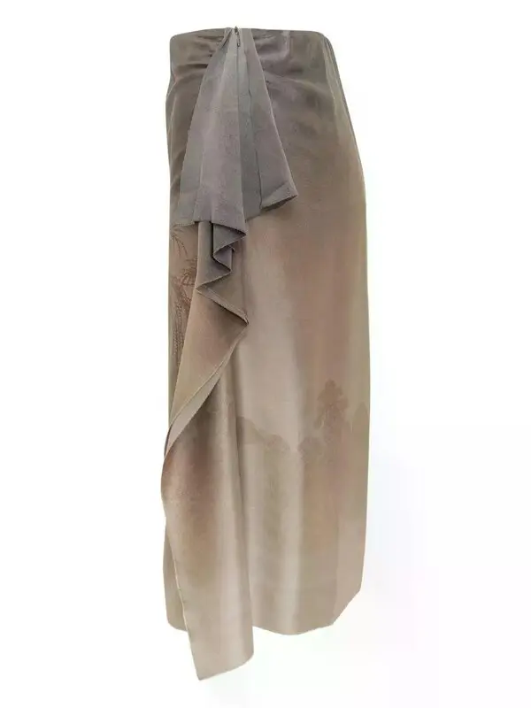 PIERRE-LOUIS MASCIA Stretch-silk Skirt