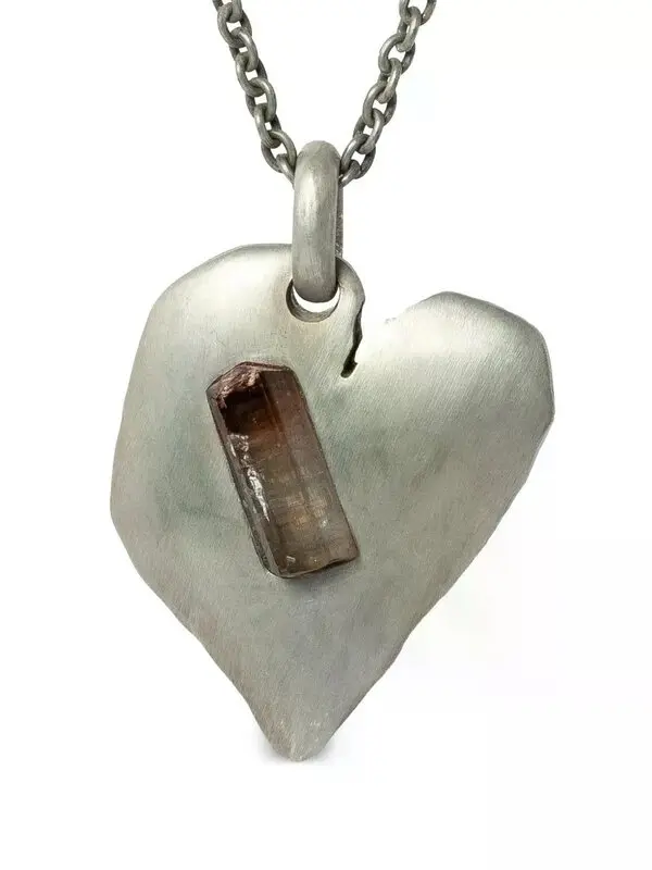 PARTS OF FOUR Solid Heart Pendant Necklace - Silver