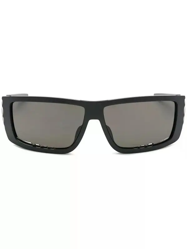 PLEIN SPORT Fierless Rectangle-frame Sunglasses - Black