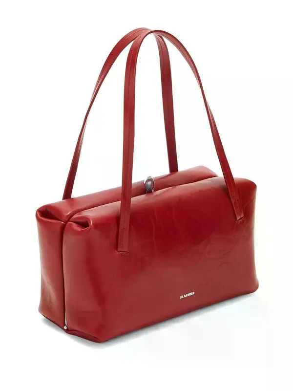 JIL SANDER Goji Leather Shoulder Bag - Red