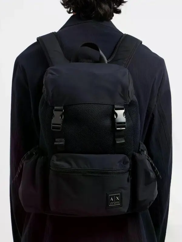 Armani Exchange Logo-patch Backpack