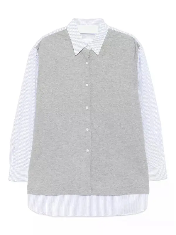 LESS Long Sleeved Shirt With Front Panel