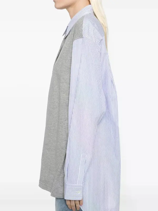 LESS Long Sleeved Shirt With Front Panel