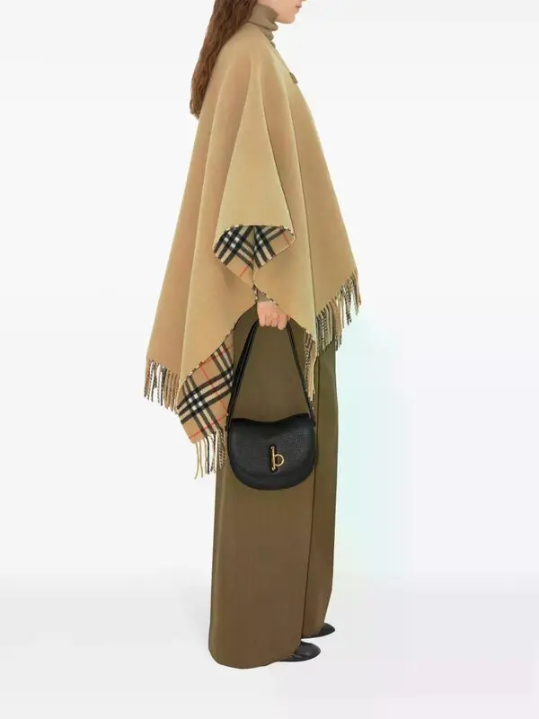 Burberry Check-pattern Wool Cape