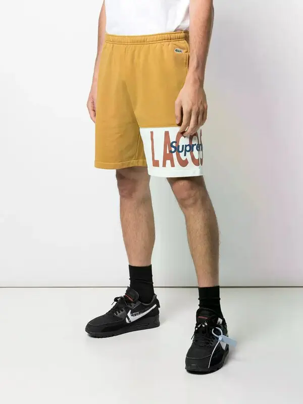Supreme X Lacoste Logo-panel Track Shorts