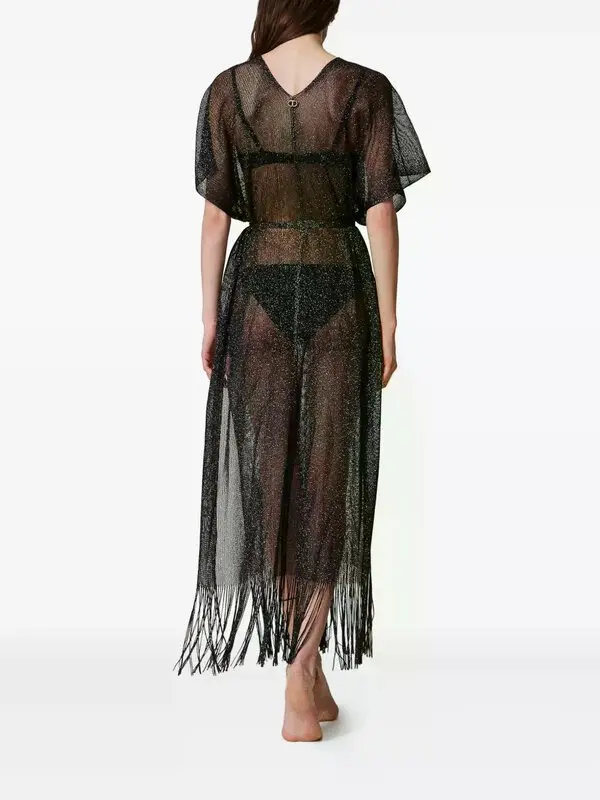 TWINSET Fringed Sheer Dress