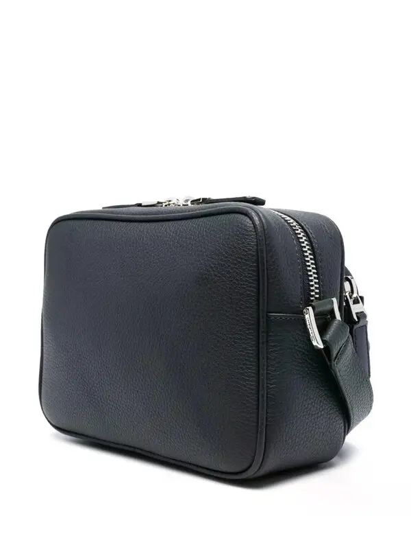 Santoni Tumbled Leather Shoulder Bag