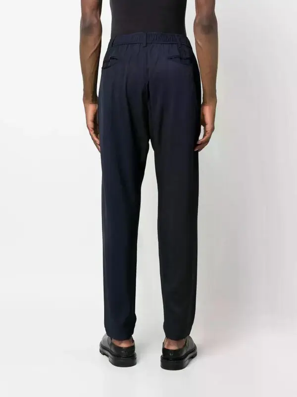 4SDESIGNS Elasticated-waistband Tapered Trousers