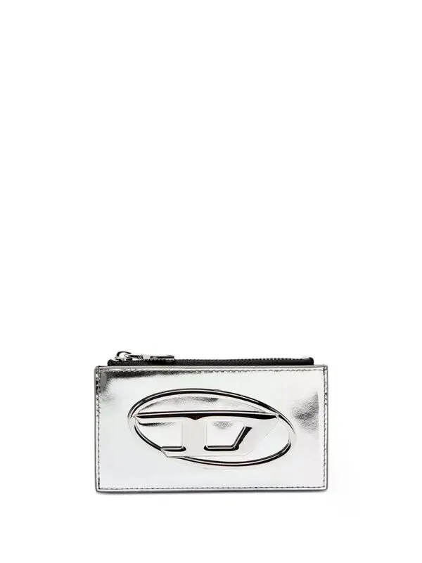DIESEL® 1dr Card Holder - Silver