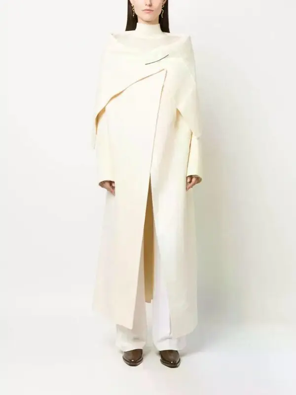 THE ROW Cashmere-silk Blend Drape-detail Coat