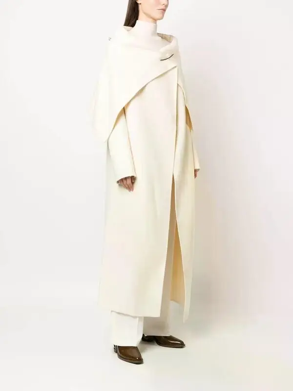 THE ROW Cashmere-silk Blend Drape-detail Coat
