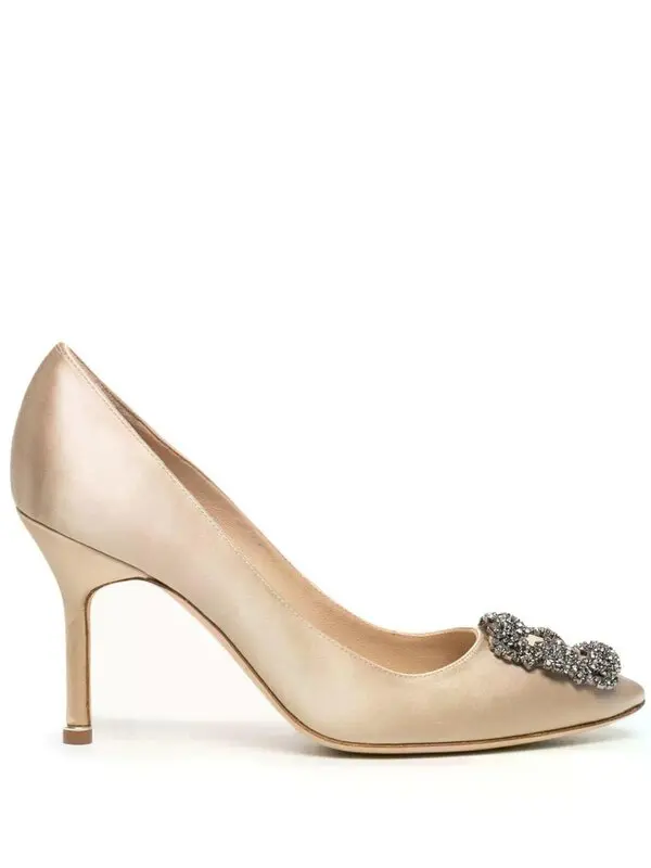 Manolo Blahnik Hangisi Satin Pumps