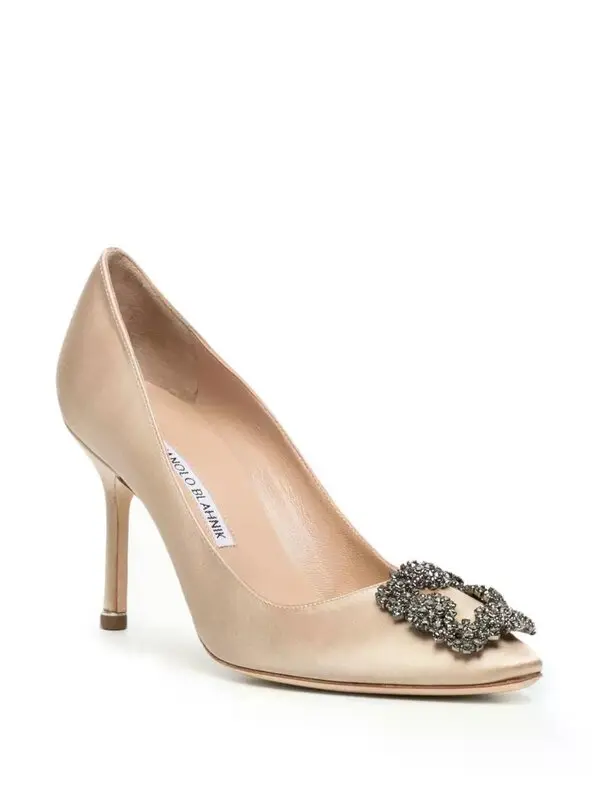 Manolo Blahnik Hangisi Satin Pumps