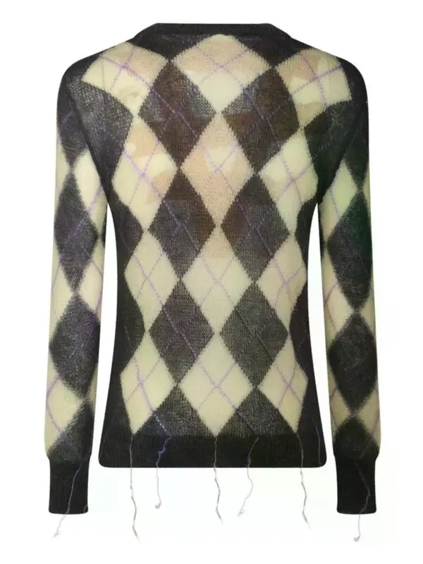 Marni Argyle V-neck Sweater