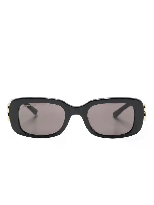 Balenciaga Dynasty Rectangle-frame Sunglasses - Black
