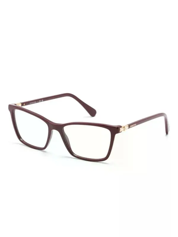 SWAROVSKI Rectangle Frame Glasses With Logo-engraved Arm