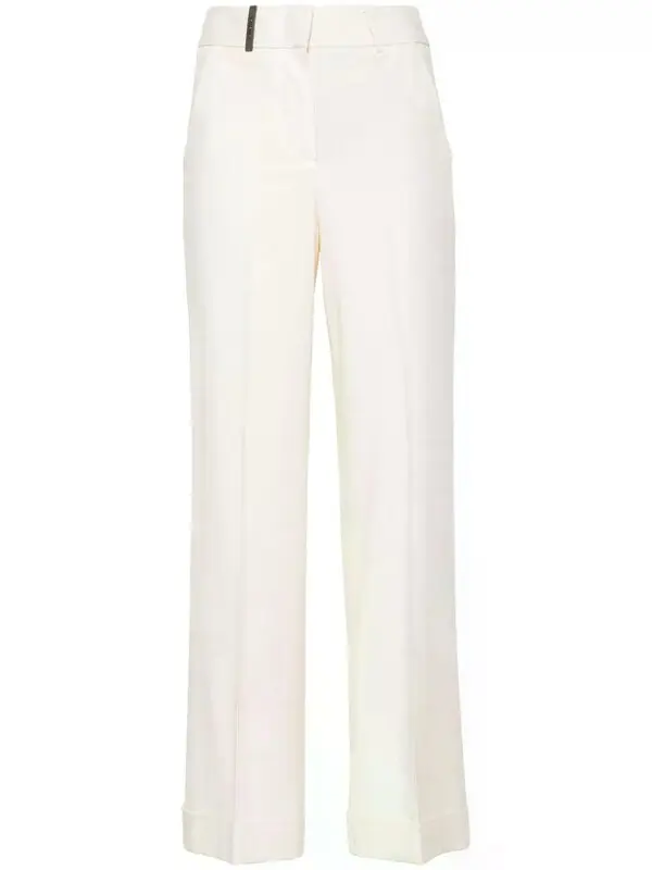 Peserico Straight-leg Jacquard Trousers