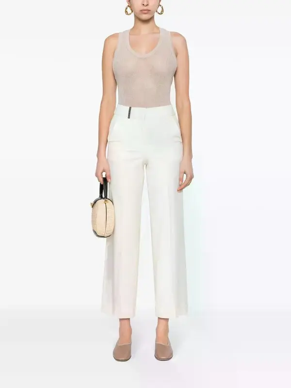 Peserico Straight-leg Jacquard Trousers